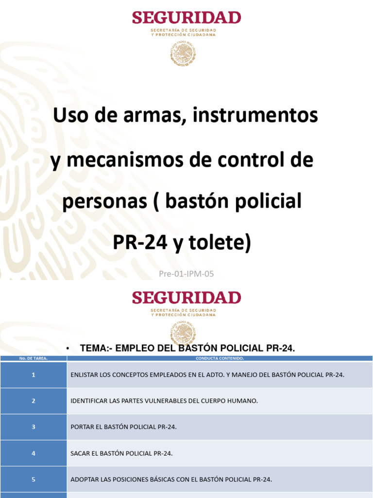 PR-24 Y TOLETE reducido | PDF | Mano