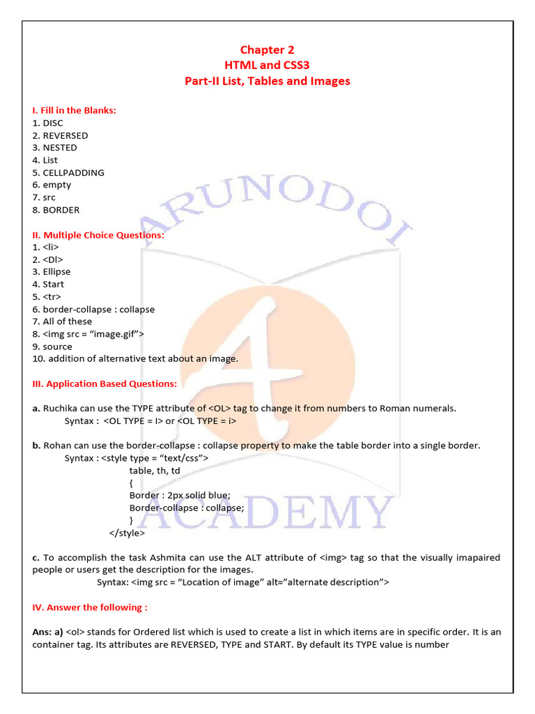 Chapter 2 Part II | PDF | Html Element | Tag (Metadata) Chapter 2 Part II | PDF | Html Element | Tag (Metadata)
