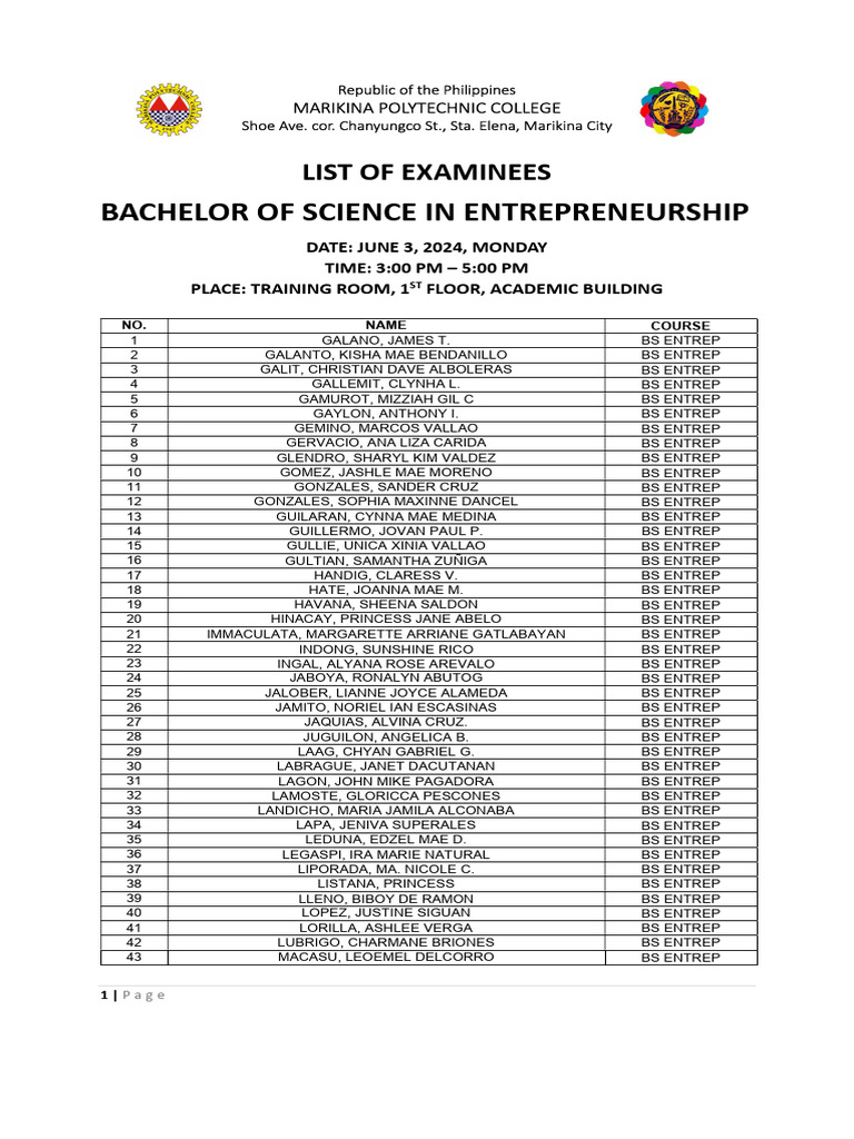 BS-EnTREP June-3 3pm 5pm 1st-Floor | PDF