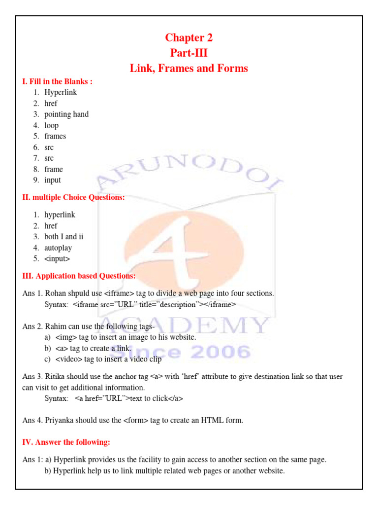 Chapter 2 Part3 | PDF | Hyperlink | World Wide Web