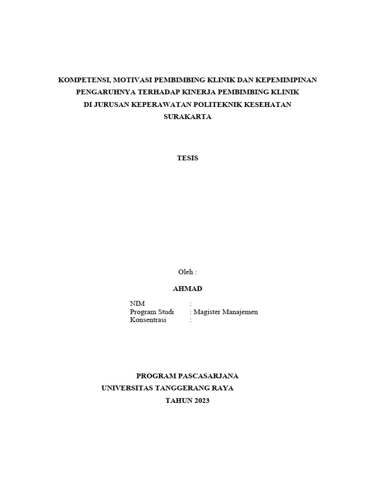 Proposal Tesis S2 | PDF