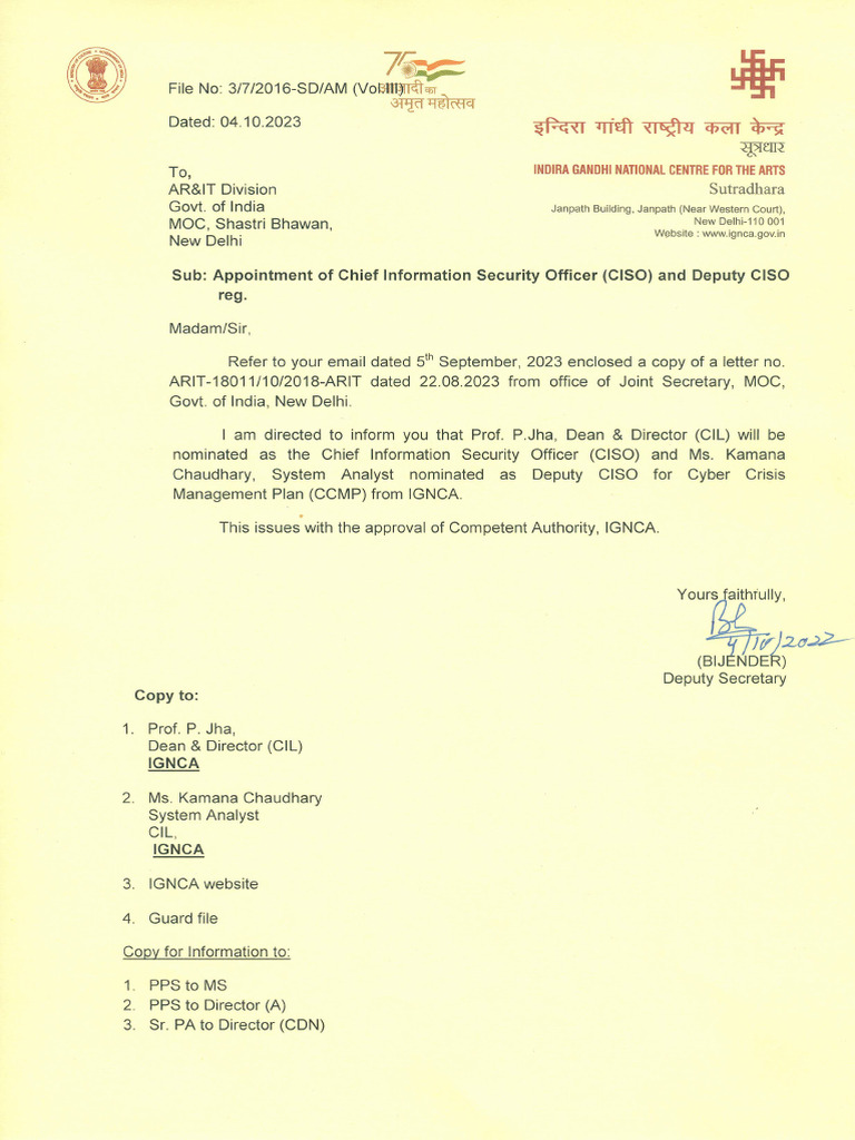 Letter-to-AR&IT-Division-GoI - MoC-reg-Appointment-of-Chief-Information ...
