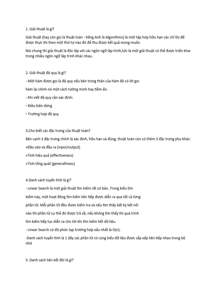 Đề ôn CTDL | PDF