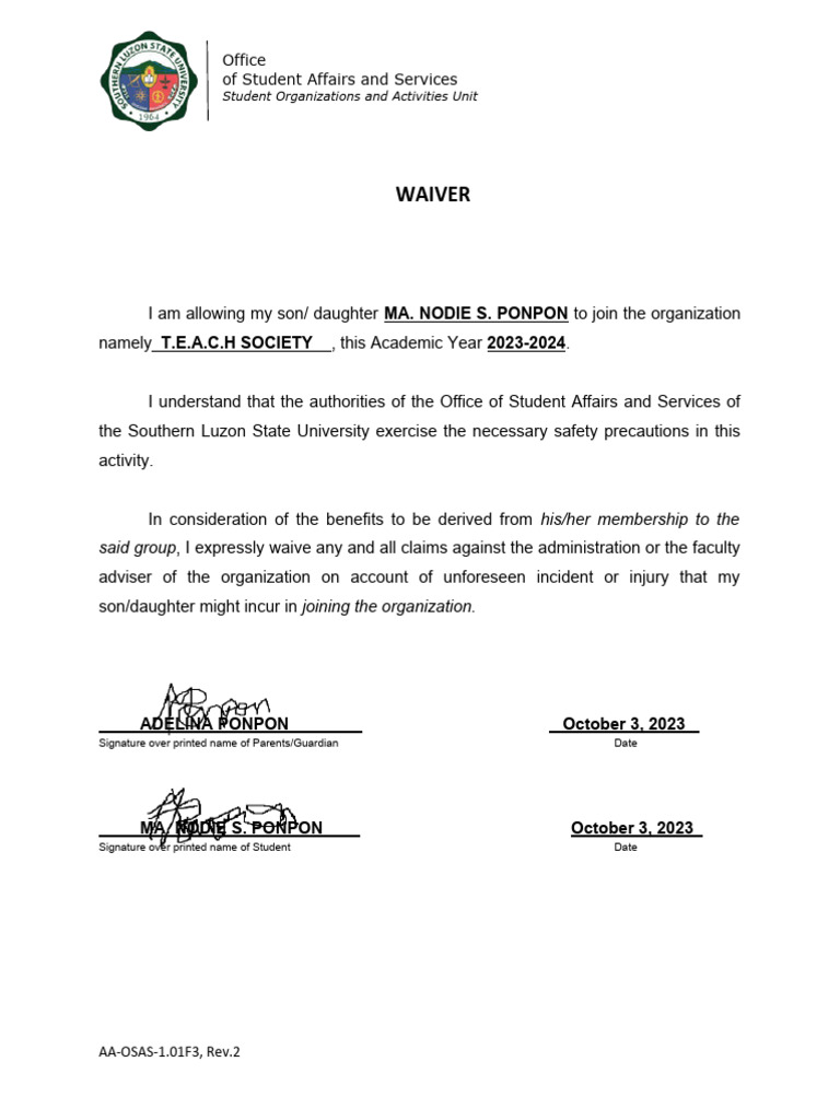 WAIVER PDF