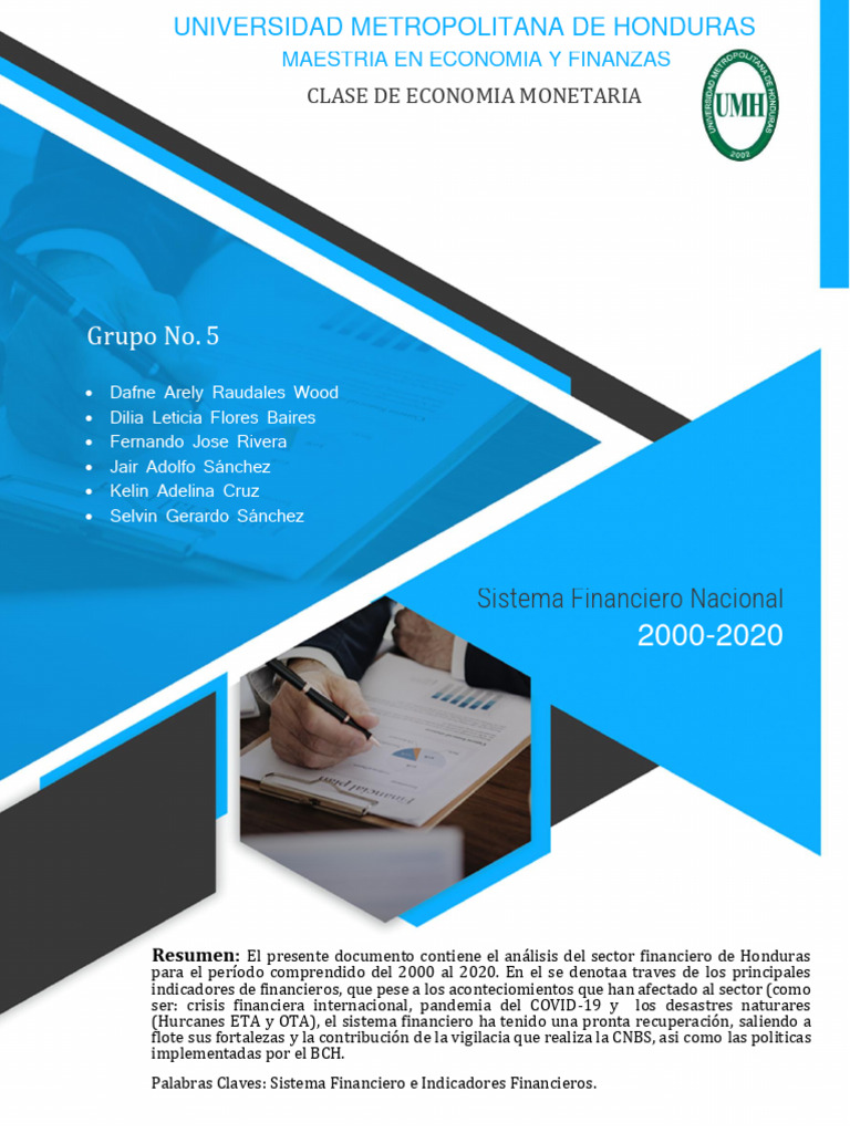 Análisis Del Sector Financiero 2000-2020 | PDF | Sistema financiero ...