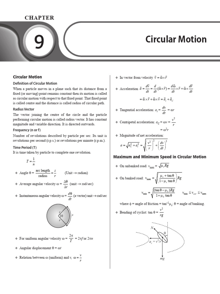 Understanding Circular Motion Concepts | PDF | Acceleration | Euclidean ...