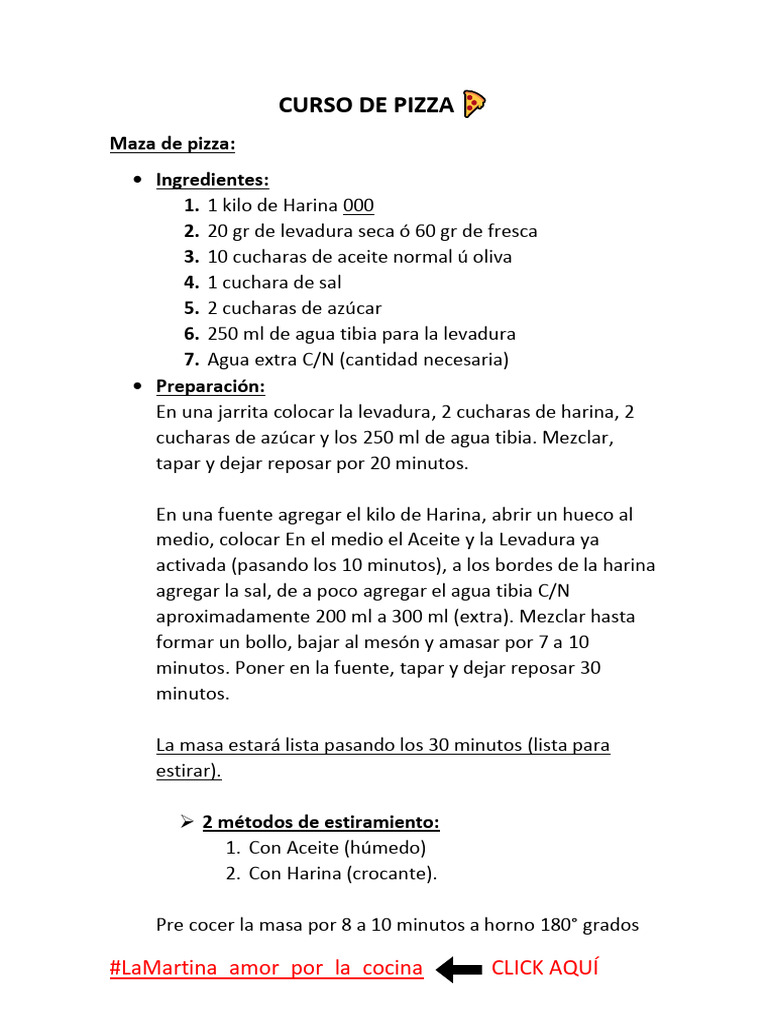 Pizzas Curso Online | PDF | Pizza | Pimenton