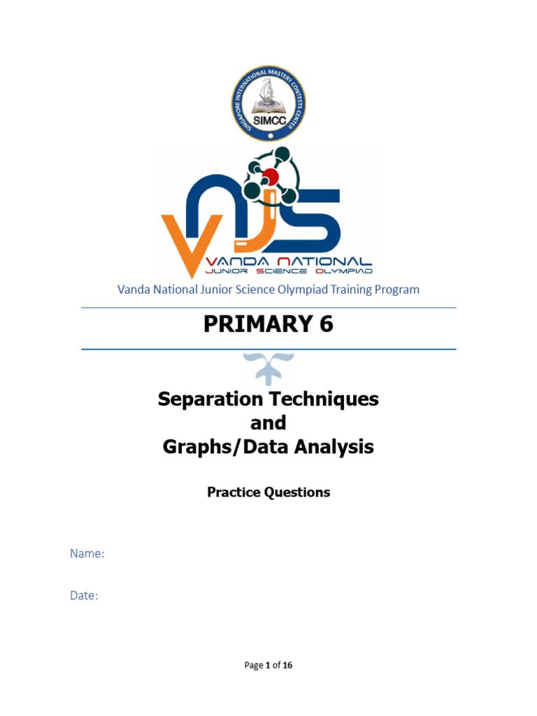 Primary 6 Science: Separation & Graph Analysis | PDF | Solubility ...