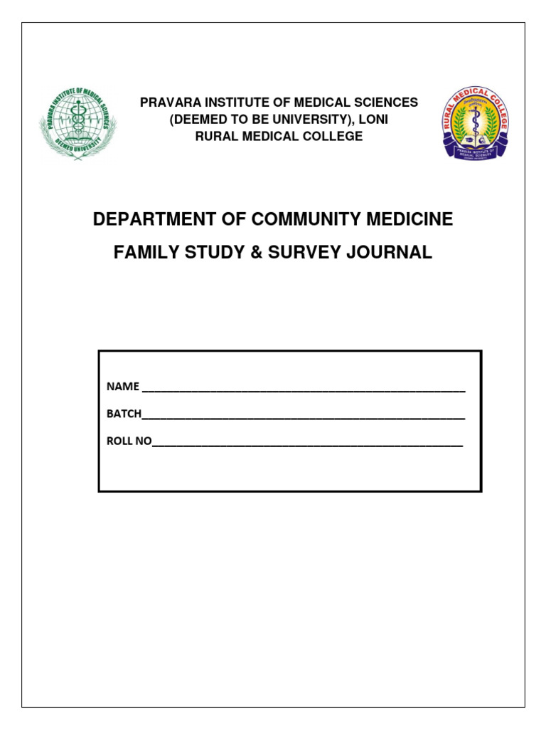Family Study Journal | PDF | Slum | Family