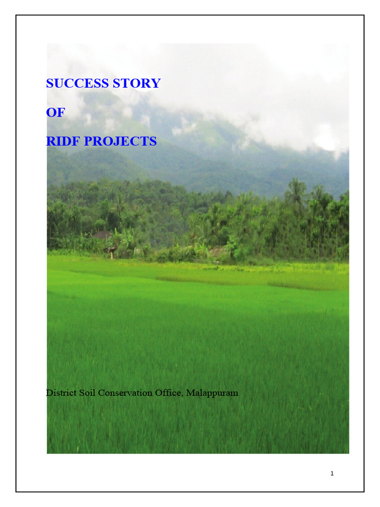 SUCCESS STORY OF RIDF | PDF | Surface Runoff | Drainage Basin