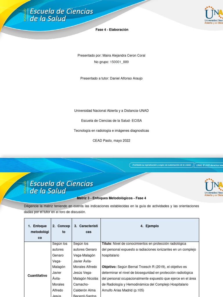 Matriz 3 - Enfoques Metodológicos Fase 4 | Descargar gratis PDF | Science