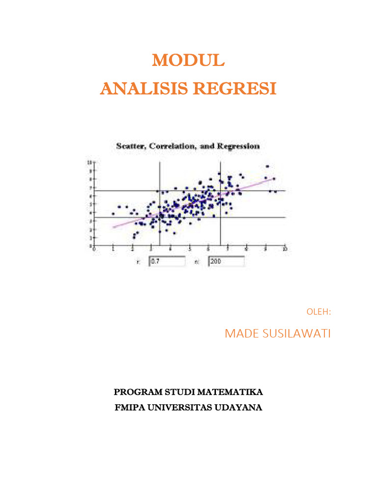 645d70c983c4e - Modul Analisis Regresi | PDF