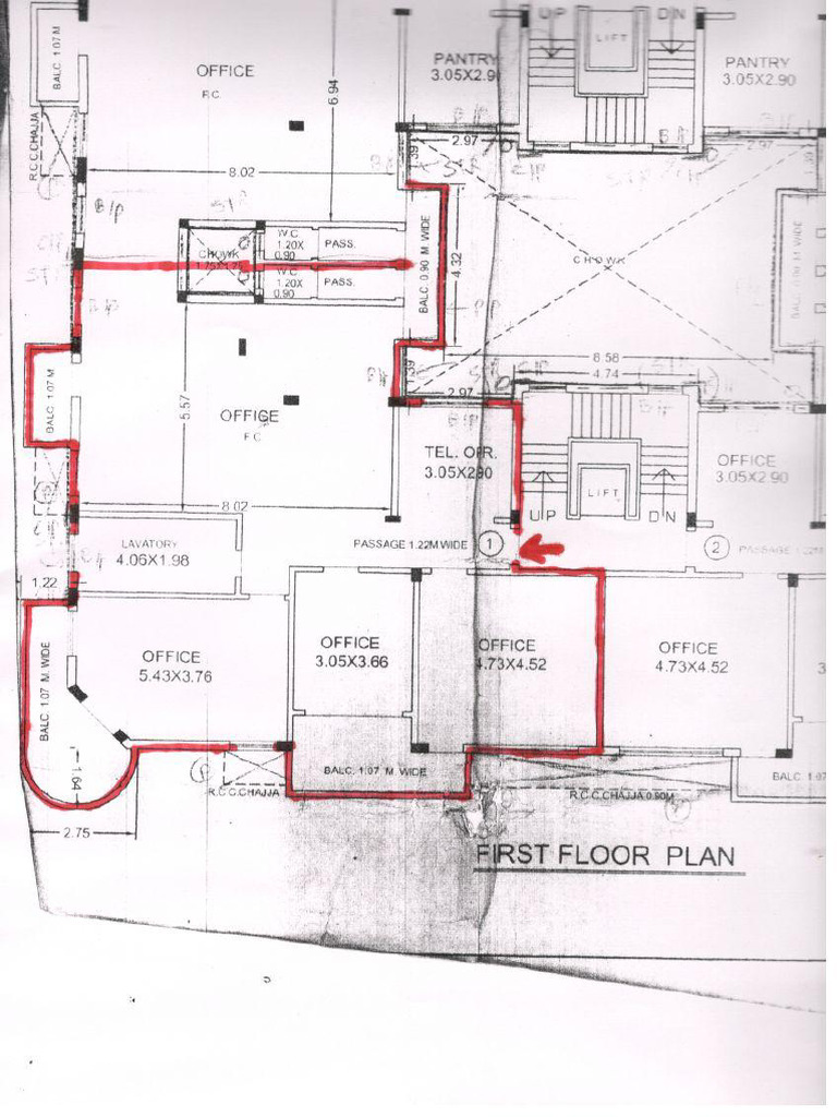 Flat No. 1 - First Floor Plan | PDF