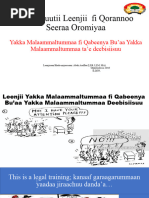 Qajeelfama Bulchiinsa Qabeenyaa Mootummaa Naannoo Oromiyaa | PDF