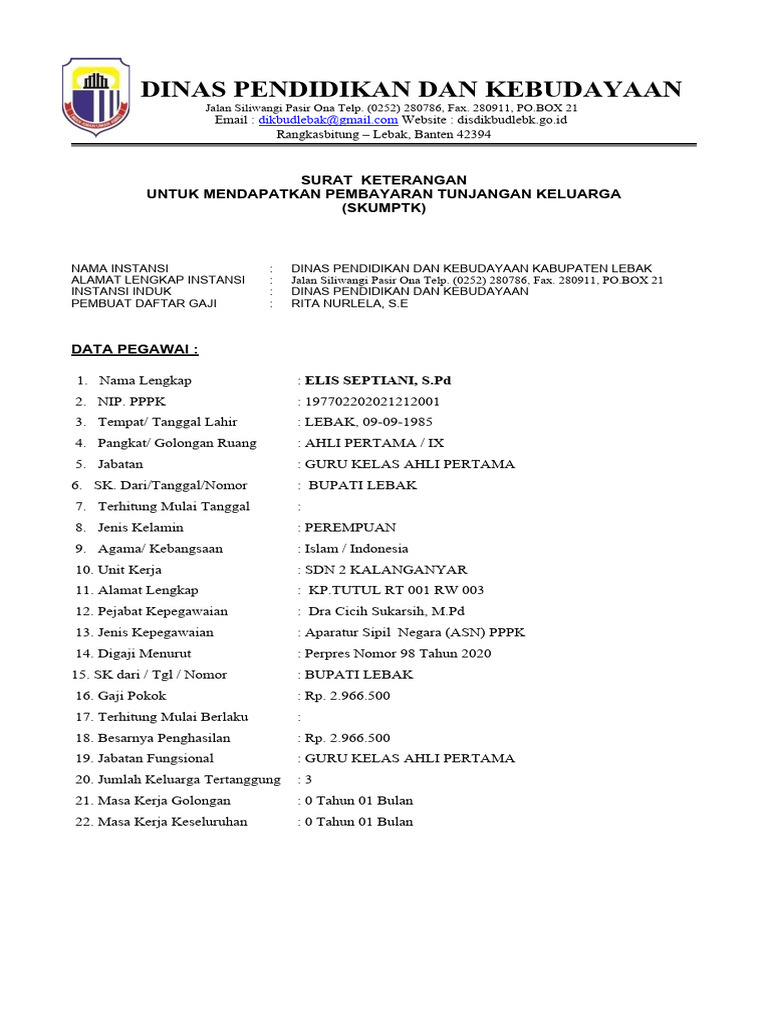 Sekum PTK 2022 Elis | PDF