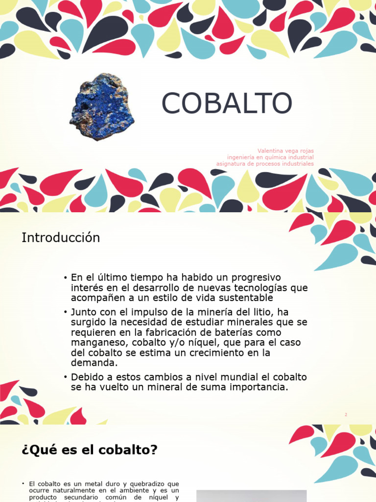 COBALTO | Descargar gratis PDF | Cobalto | Níquel