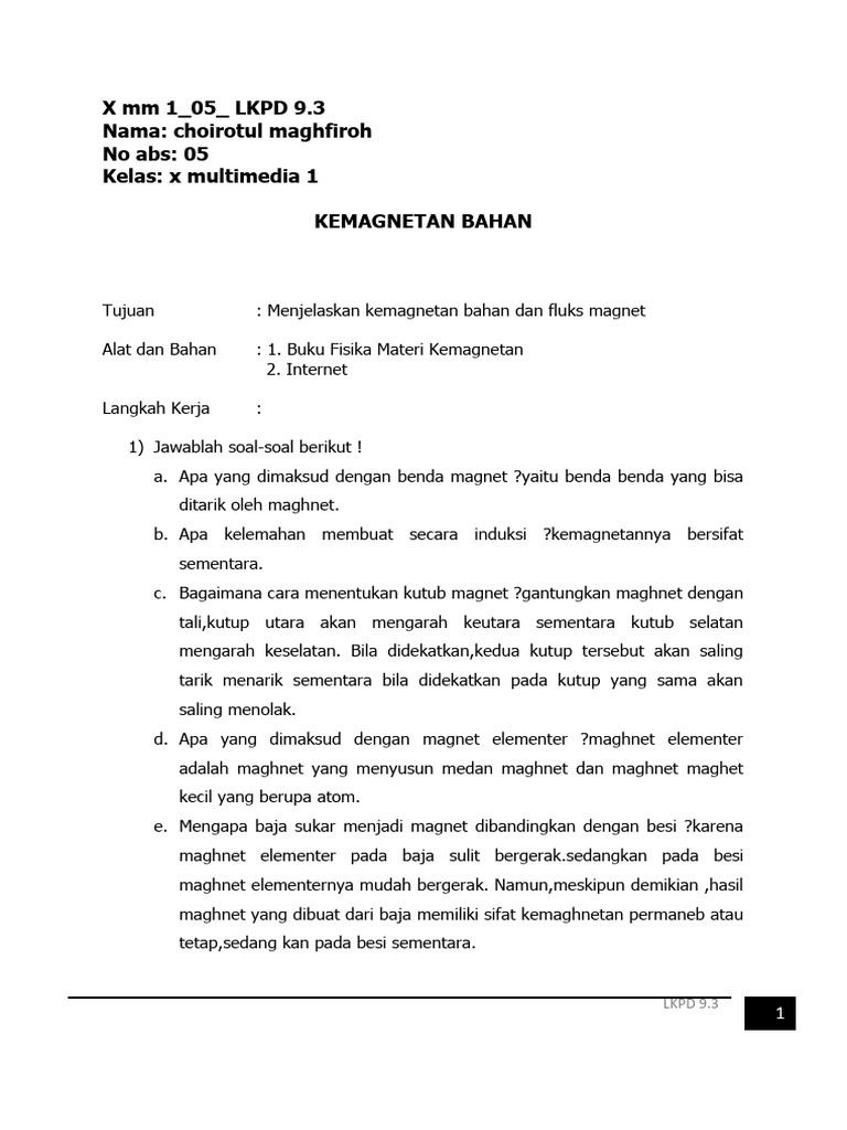 LKPD 9.3 | PDF