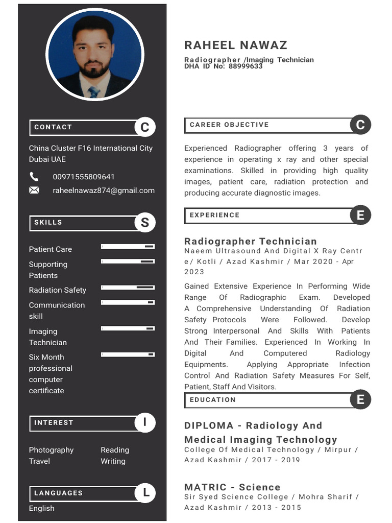 Raheel Nawaz cv NEW | PDF | Radiology | Medical Imaging