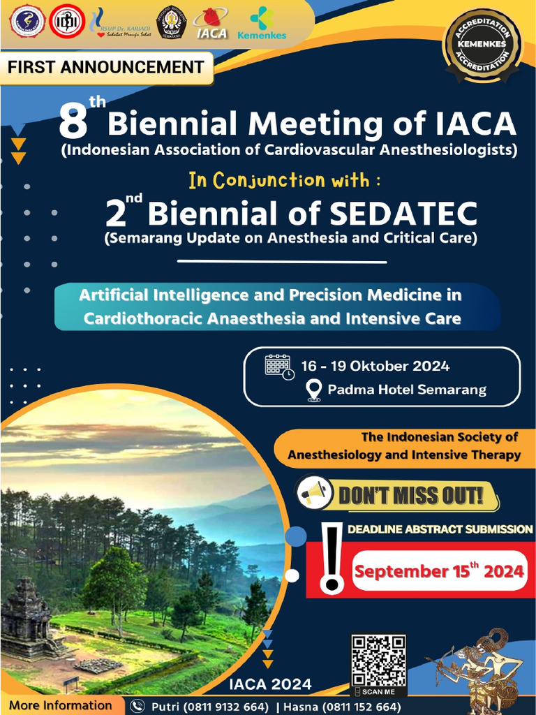 Announcement IACA 2024.3 | PDF | Anesthesia | Heart