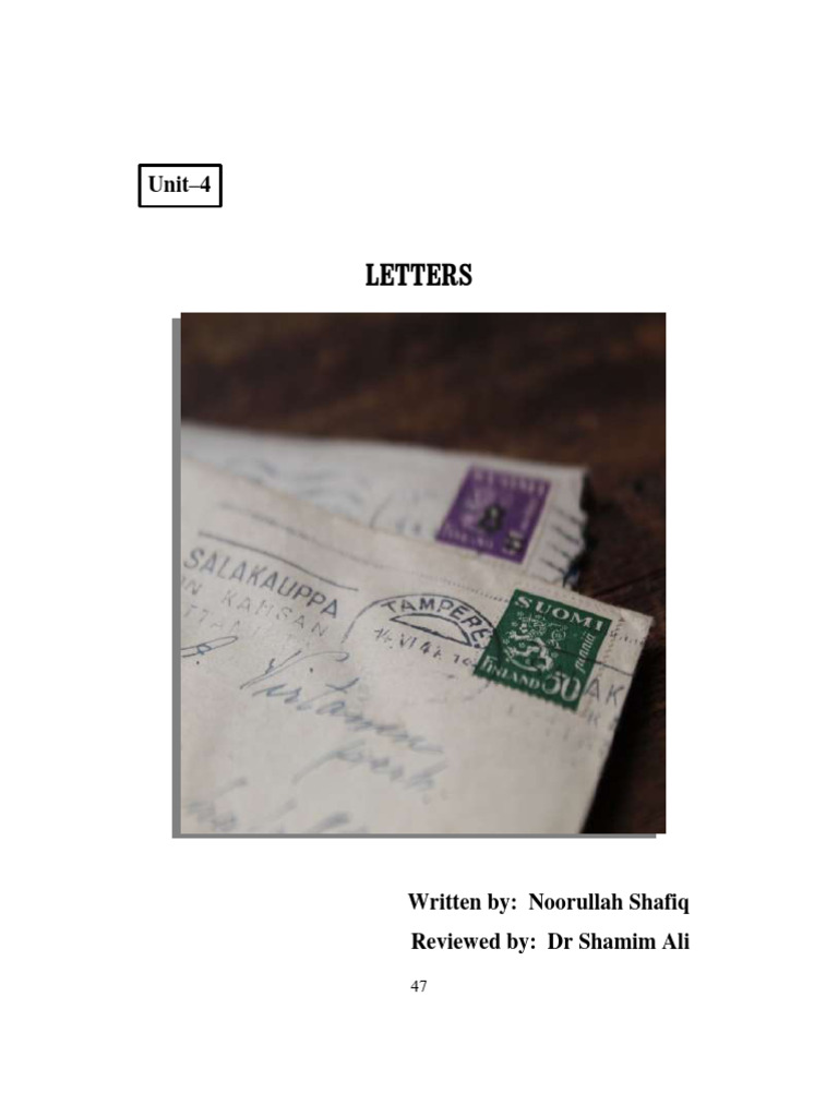 Letters | Download Free PDF | Paragraph