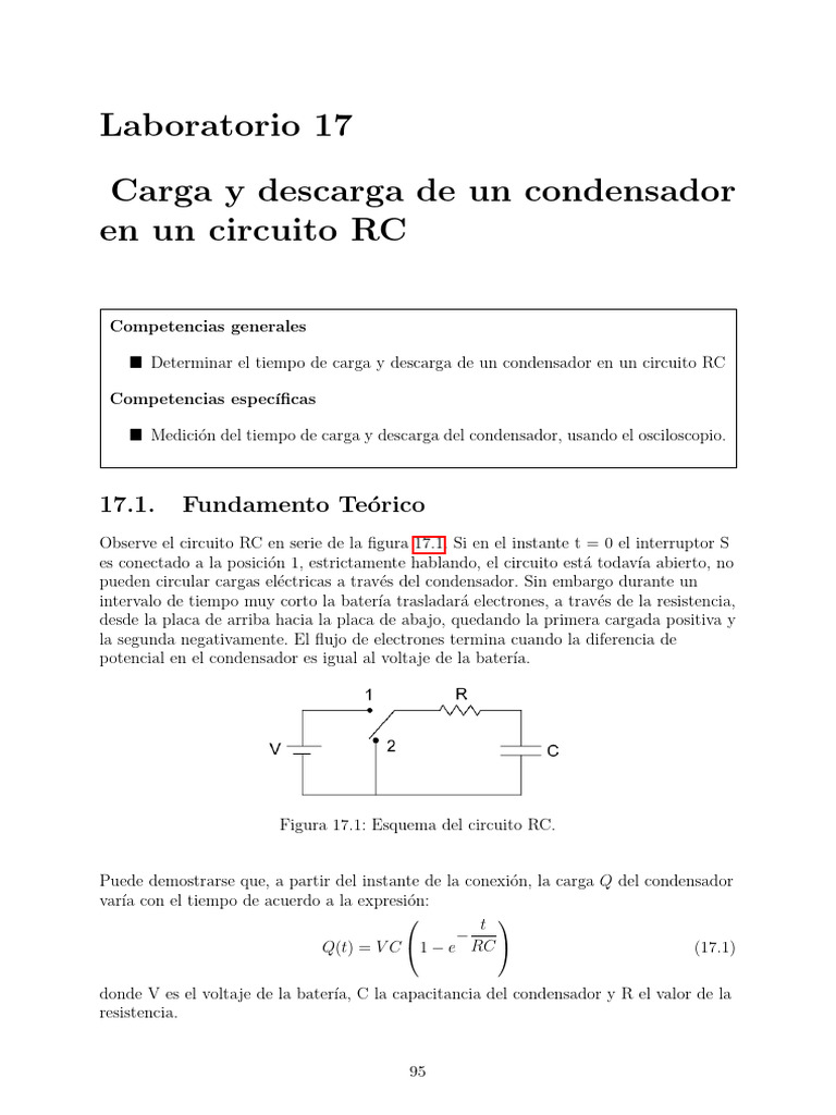 Laboratorio #5-Carga y Descarga de Un Capacitor | PDF | Condensador | Red eléctrica