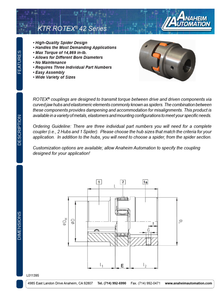 L011395 - Rotex Standard 42 Series | Download Free PDF | Manufactured ...