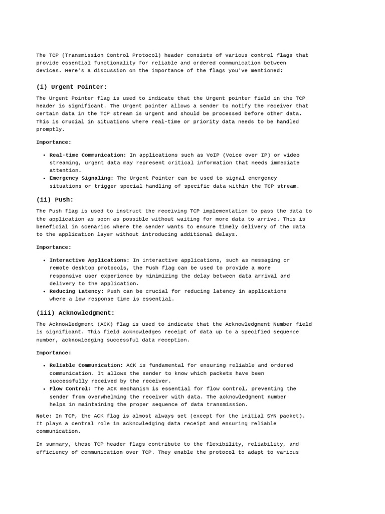 Unit 1 | Download Free PDF | Transmission Control Protocol | Information And Communications ...