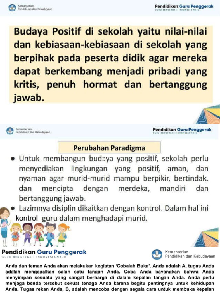 Bahan Materi Desiminasi Pengimbasan Modul 1.4 | PDF