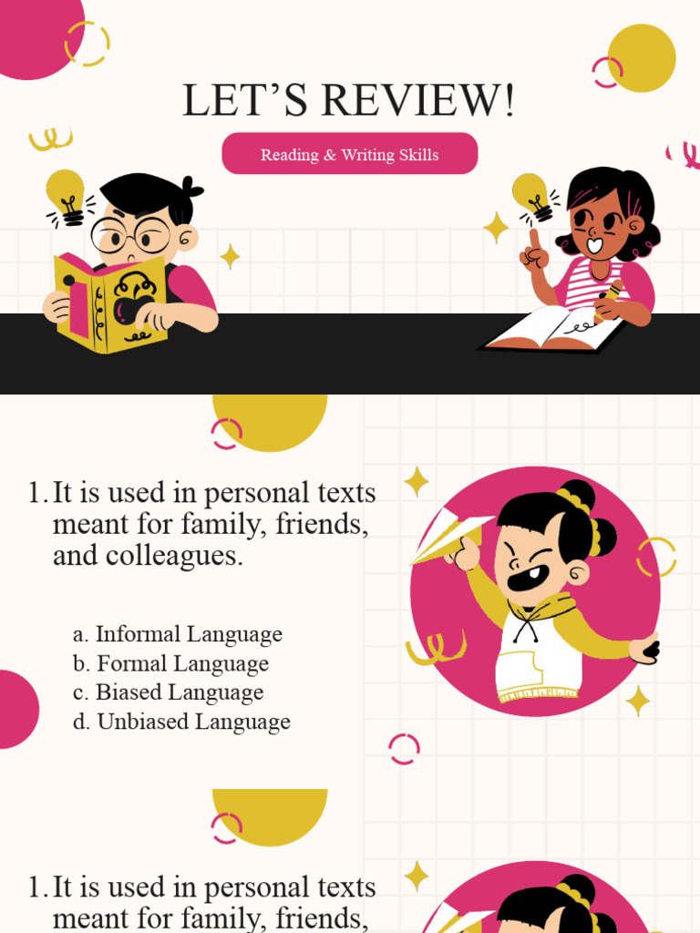 Lets Review | PDF | Bias | Letter Case