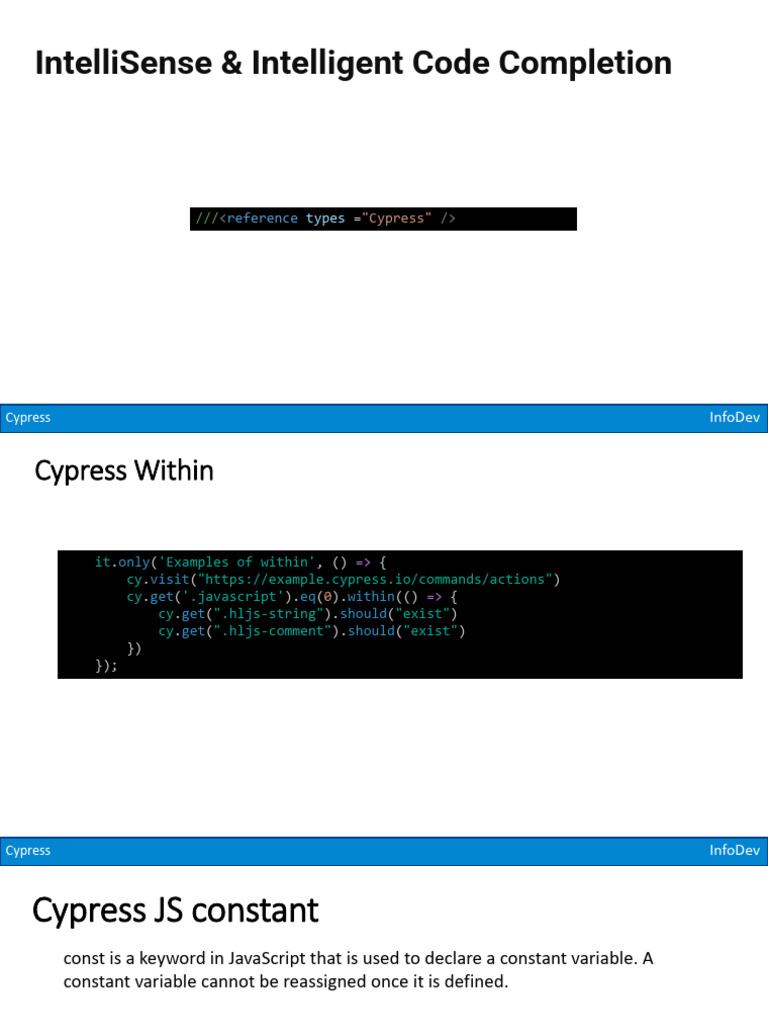 Cypress Third Class - Ranjan Dhakal | PDF | Java Script | Computer Engineering