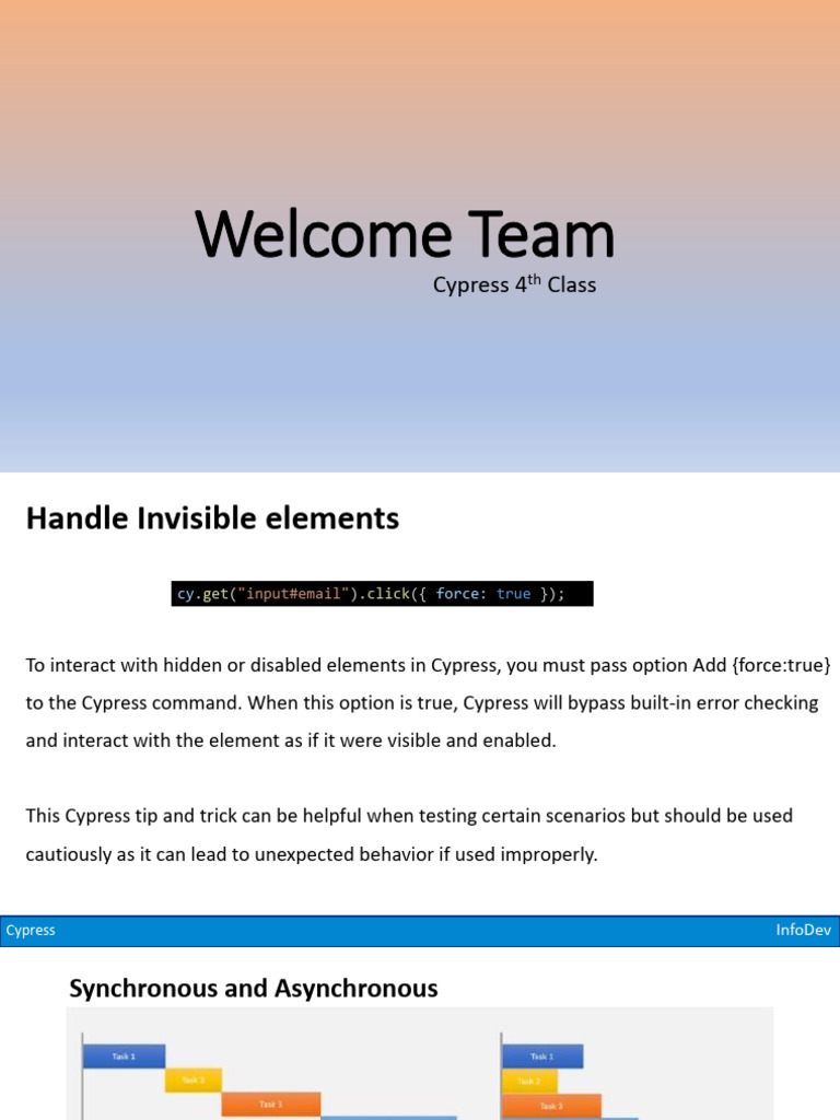 Cypress Fourth Class - Ranjan Dhakal | PDF | Callback (Computer Programming) | Usability
