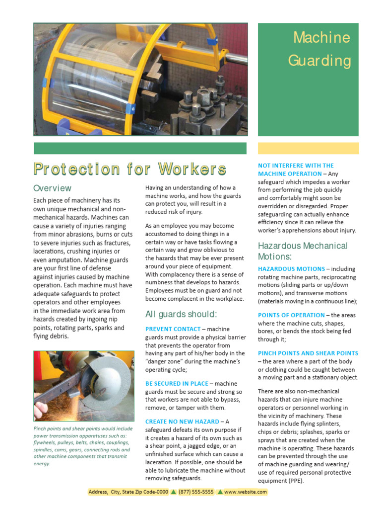 Machine Guarding Safety Guide | PDF | Machines | Belt (Mechanical)