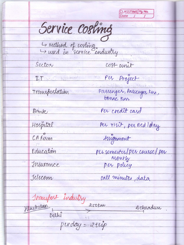 Service Costing | PDF