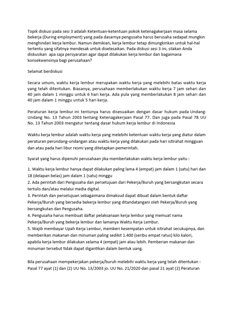 Topik Diskusi Pada | PDF