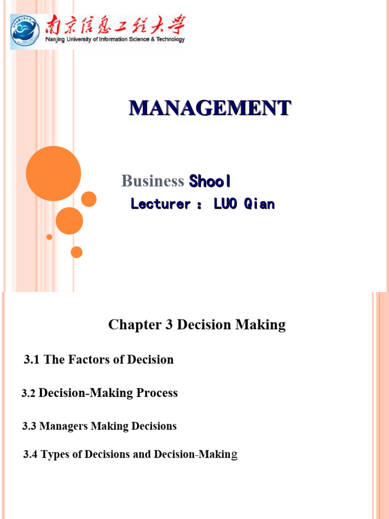 Chapter3 Decision | Download Free PDF | Decision Making | Rationality