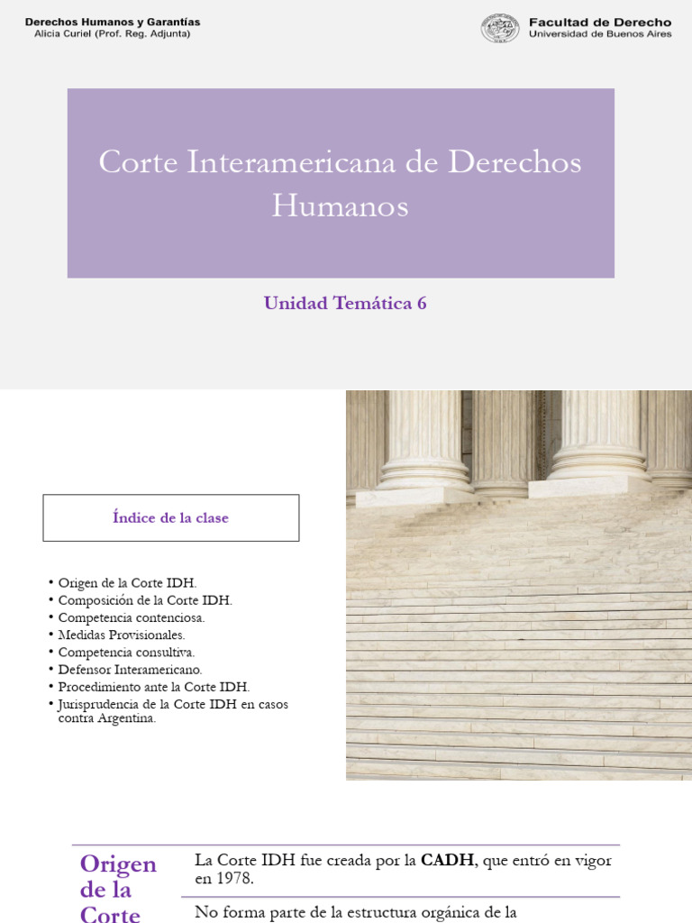 Clase Corte IDH - 2023 | PDF | Relaciones internacionales | Justicia