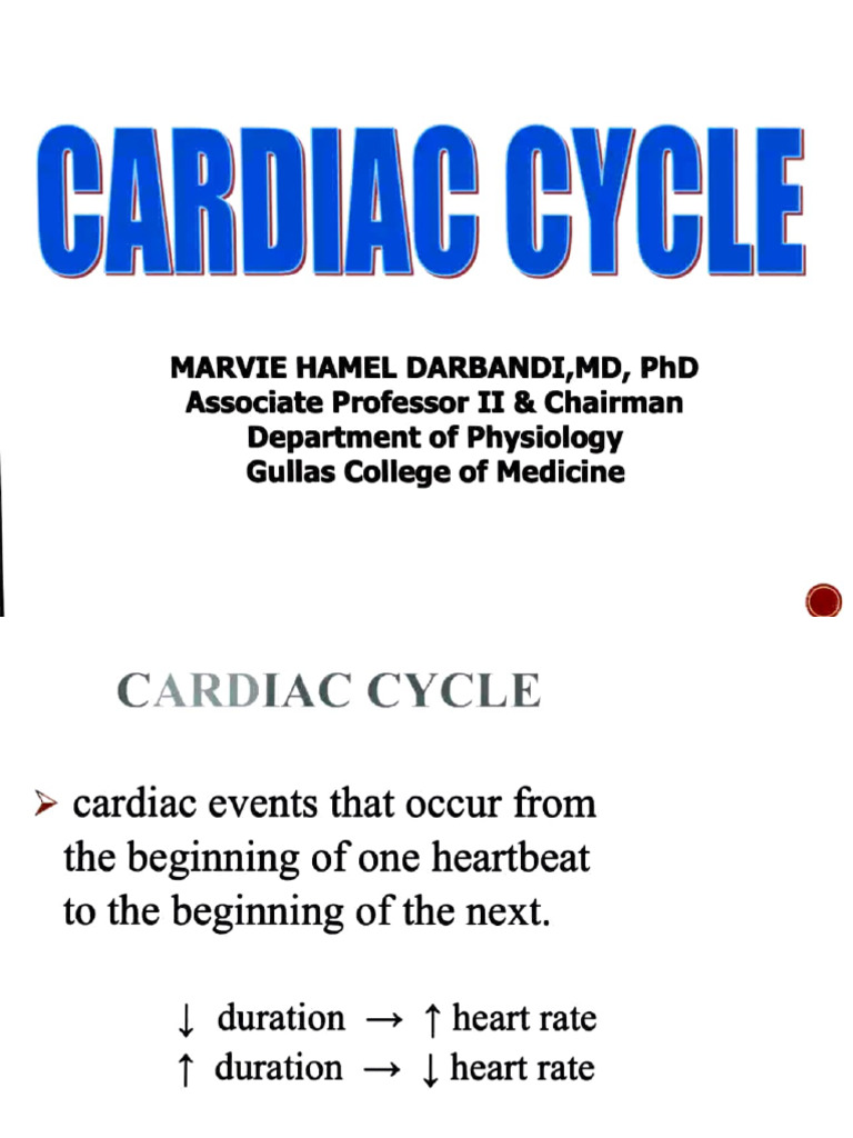 Cardiac cycle | PDF
