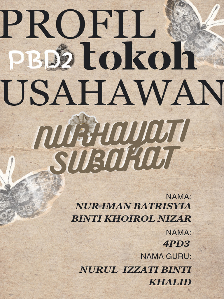Contoh Profil Tokoh Usahawan | PDF