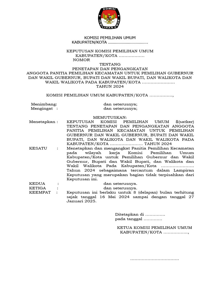 Baca SK Penetapan PPK | PDF