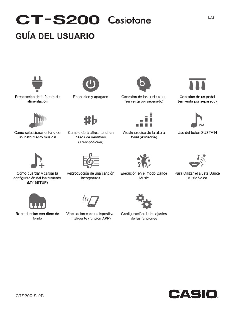CTS200 Usersguide B ES | PDF | Tempo | Auriculares
