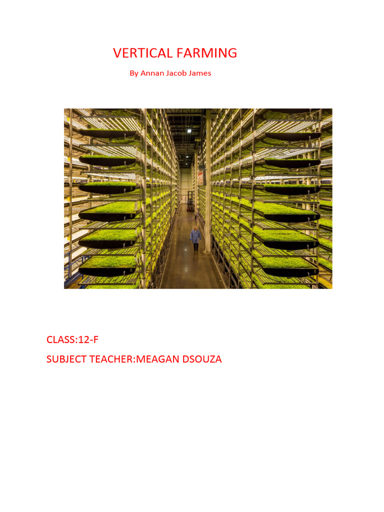 Vertical Farming | PDF | Hydroponics | Agriculture