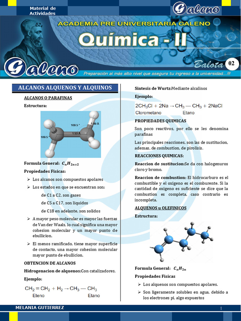 ALCANOS | PDF | Alcano | Alqueno