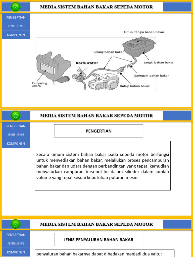 Sistem Bahan Bakar Sepeda Motor | PDF