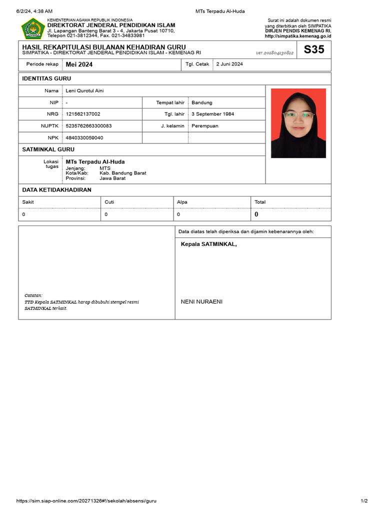 Leni Qurotul Aini | PDF