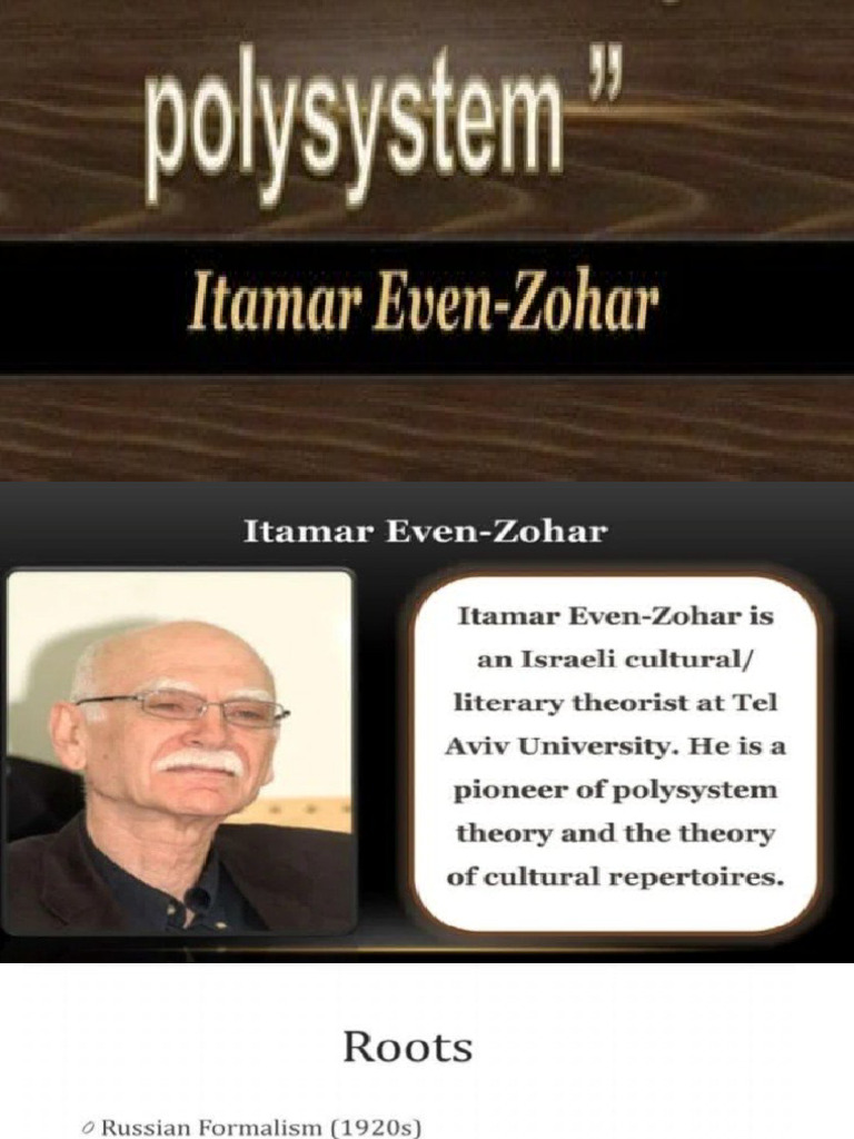 Polysystem Theory | PDF