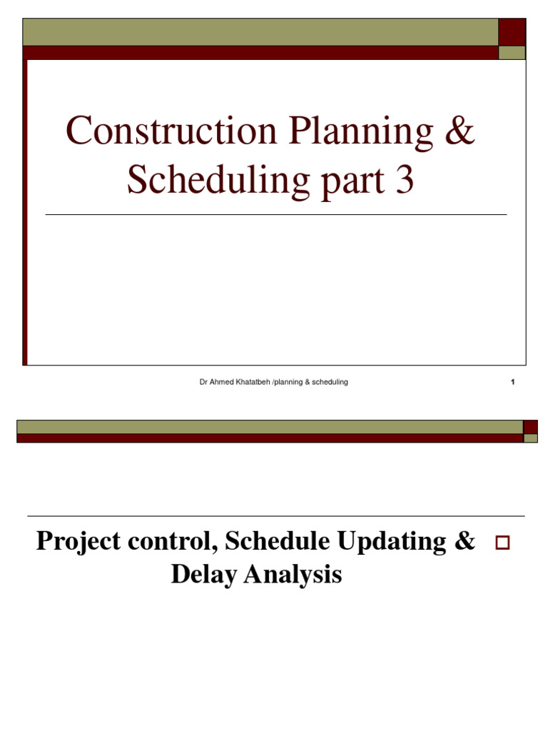 Construction Planning & Scheduling Part 3 | PDF | Mathematical Optimization | Applied Mathematics