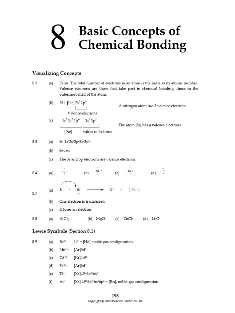 CH8 | PDF | Chemical Bond | Valence (Chemistry)