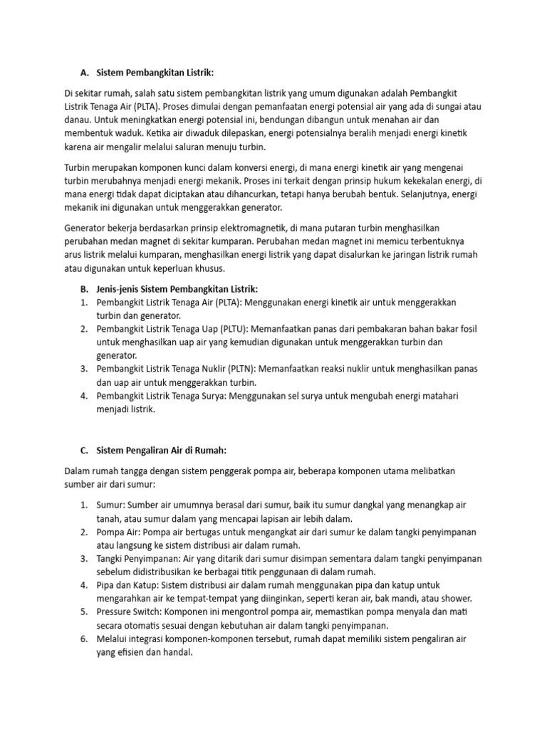 Tugas Kelompok MML Pembangkit Listrik | PDF