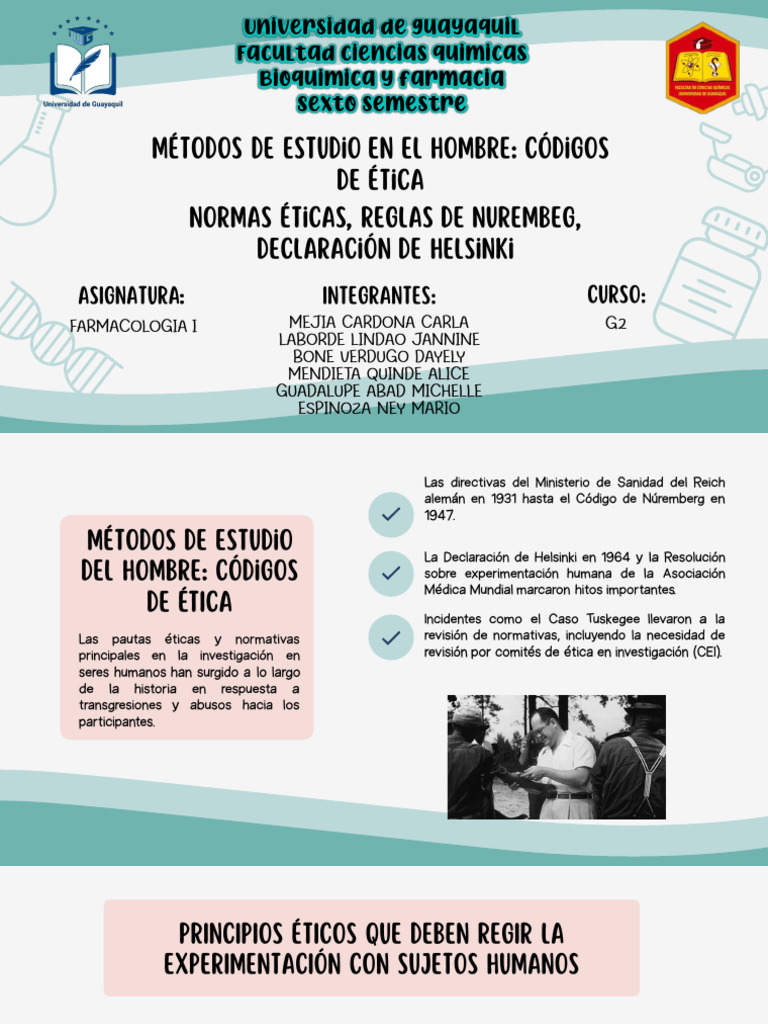 Ética en Experimentación Humana: Reglas Clave | PDF