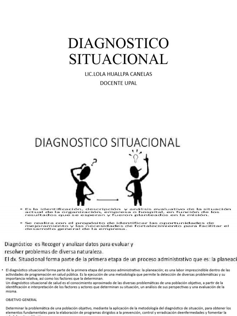 Diagnostico Situacional | PDF | Autosuperación | Ciencia y matemática